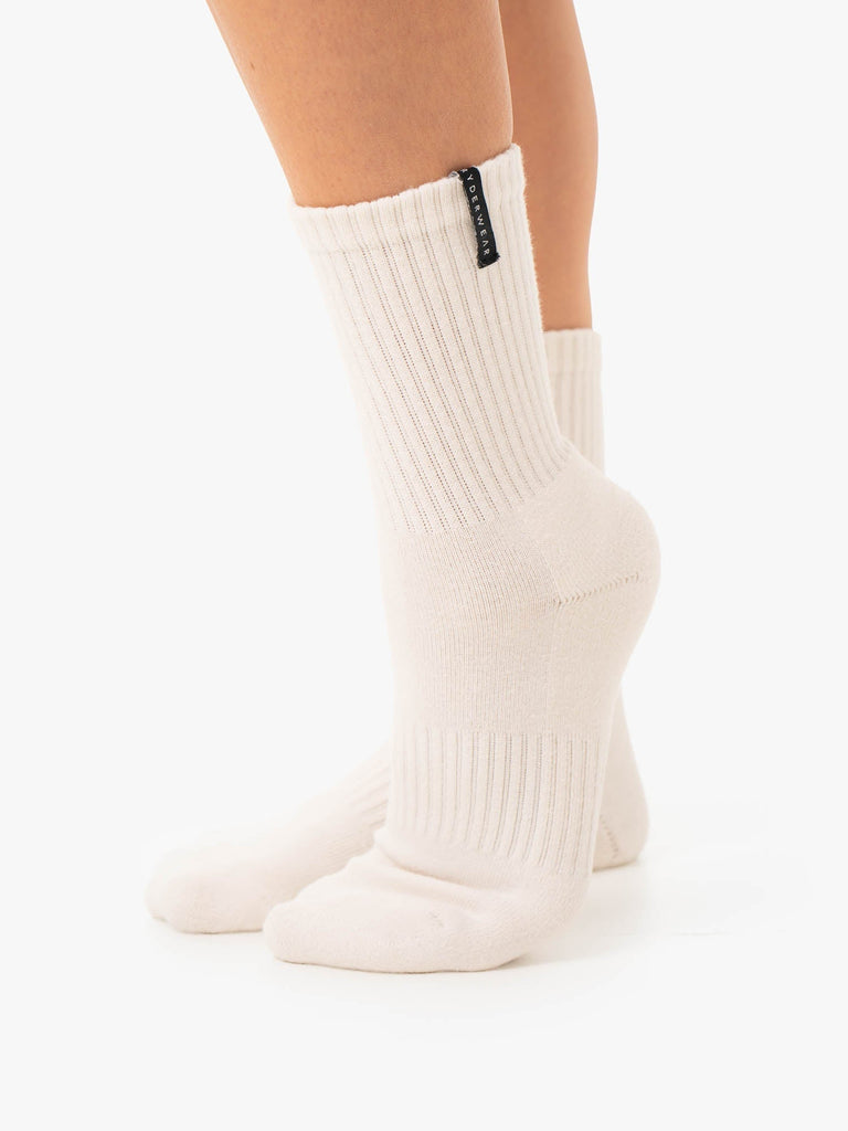 Crew Socks - Vanilla - Ryderwear