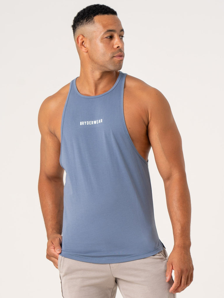 Pursuit Tank - Denim Blue - Ryderwear