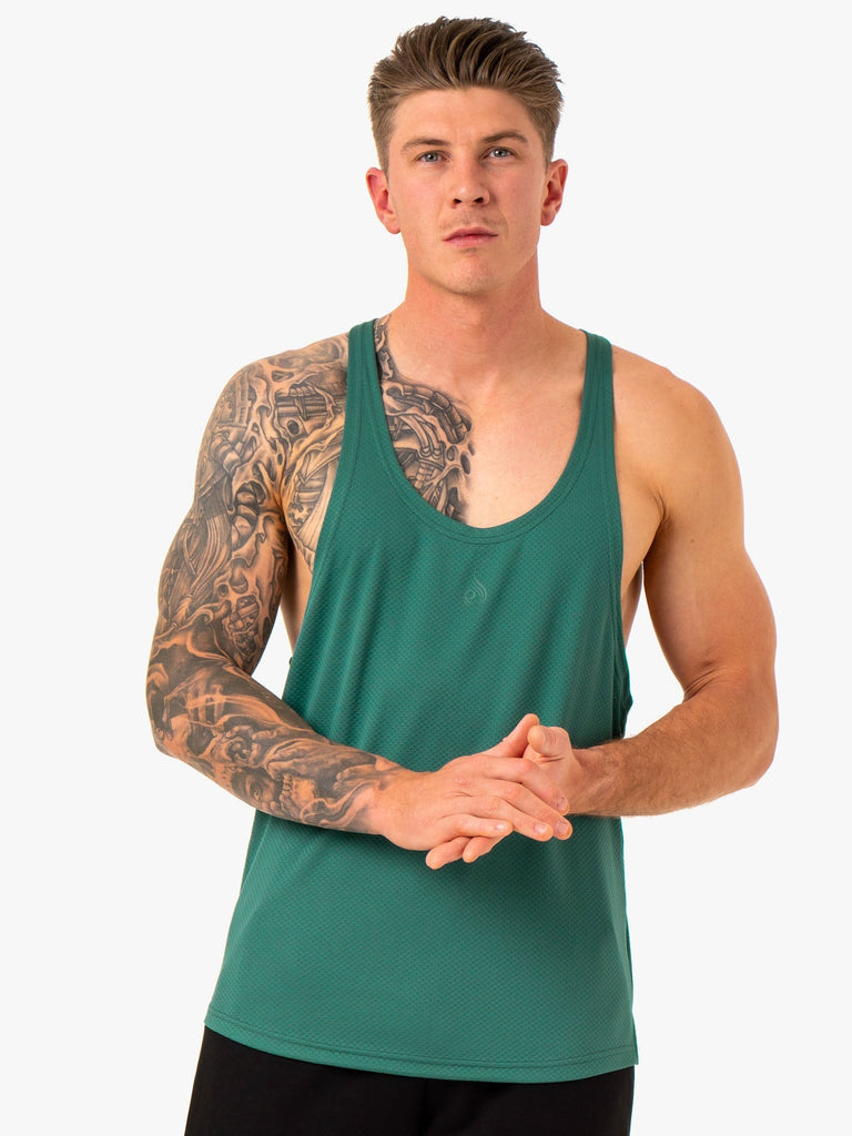 Enhance Stringer T-Back - Green - Ryderwear